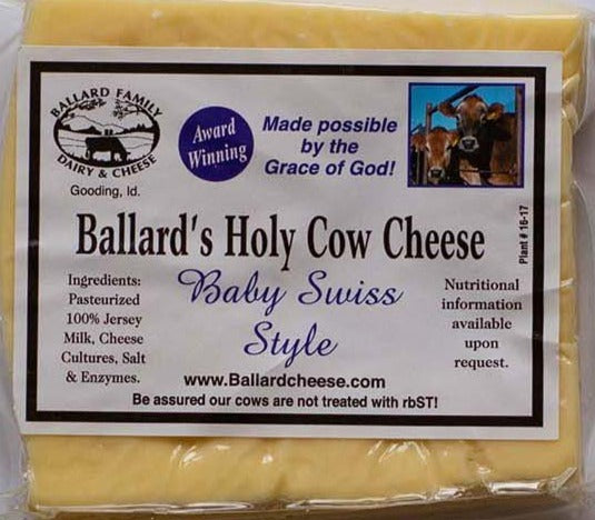Ballard Holy Cow Baby Swiss Cheese – Ballard Cheese